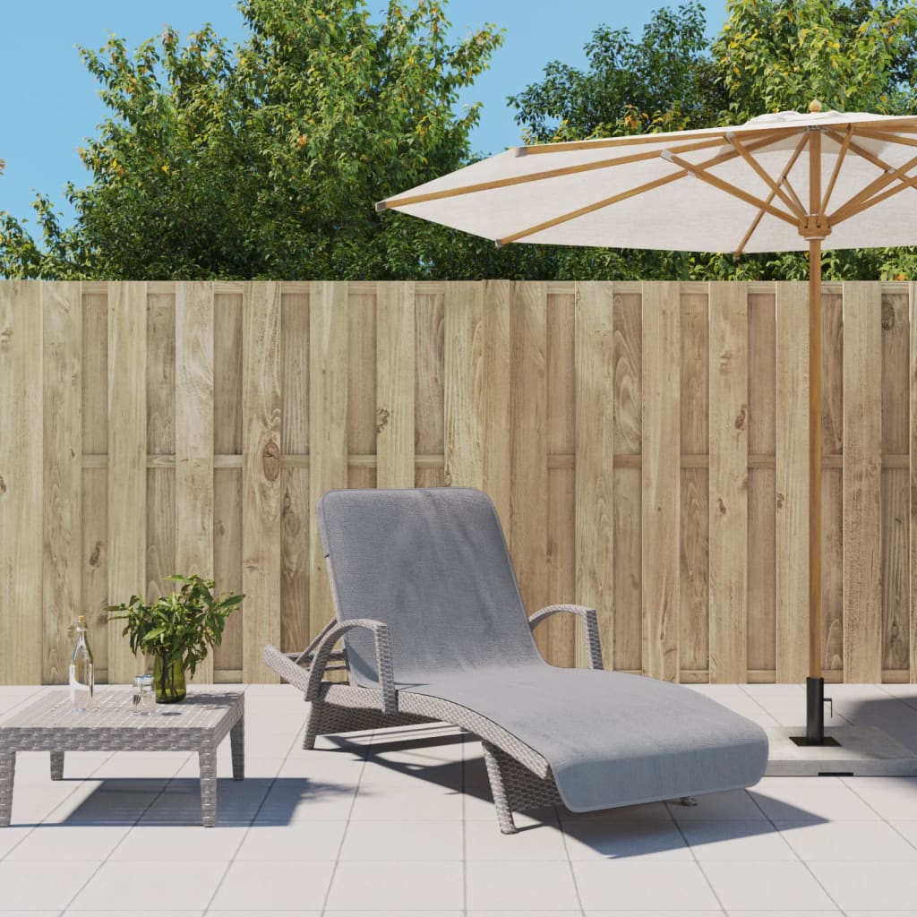 Плажни кърпи 2 бр сиви 75x200 см текстил 400 GSM 362672 — Sorbe.bg